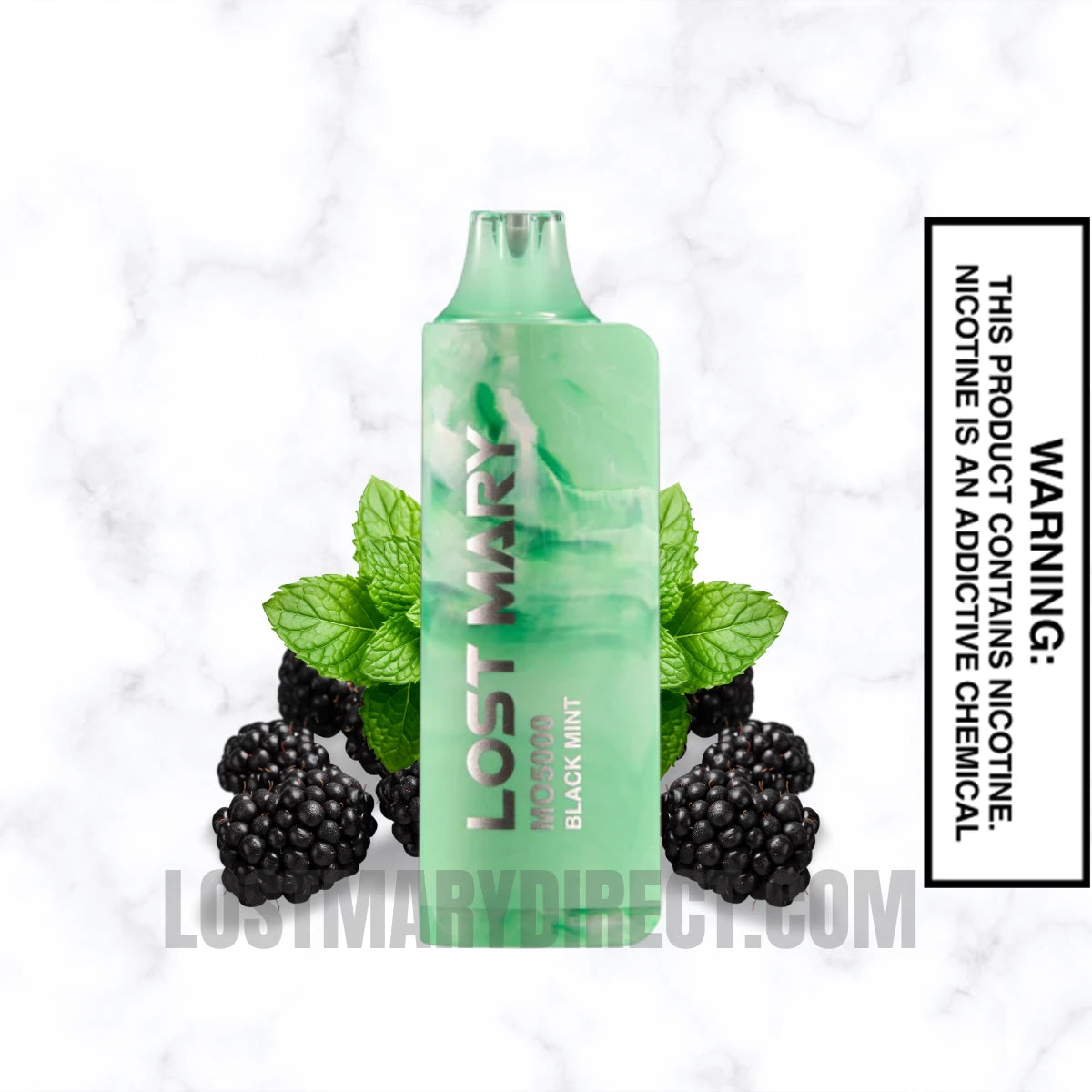 Black Mint Lost Mary MO5000 Disposable Vape | 5000 Puffs