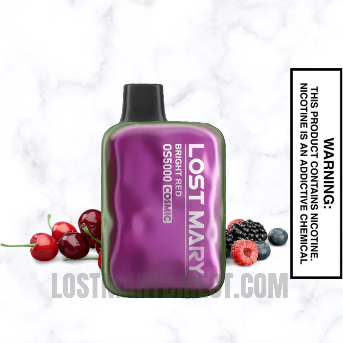 Bright Red Lost Mary OS5000 Cosmic Edition Vape