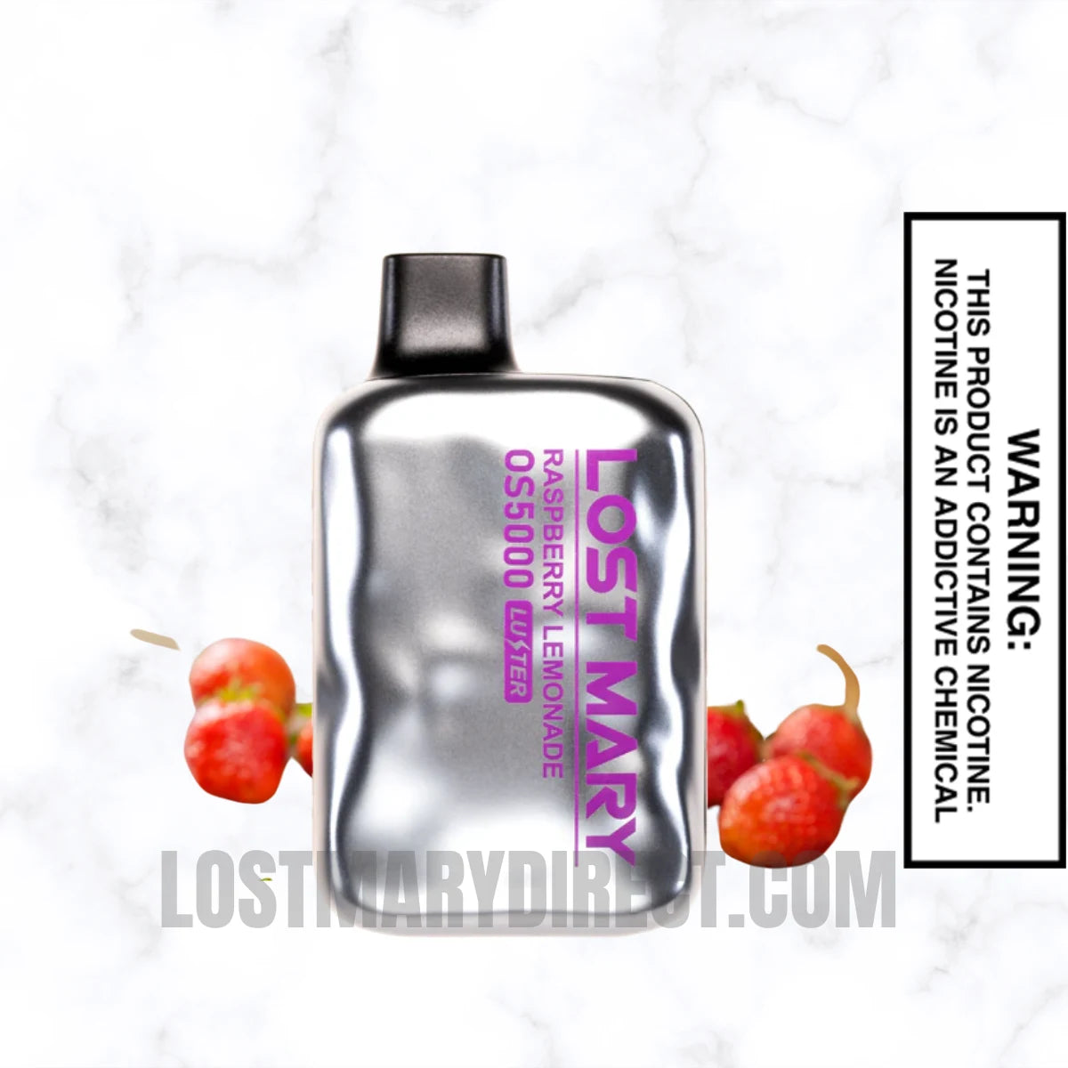 Raspberry Lemonade Lost Mary OS5000 Luster Edition Vape