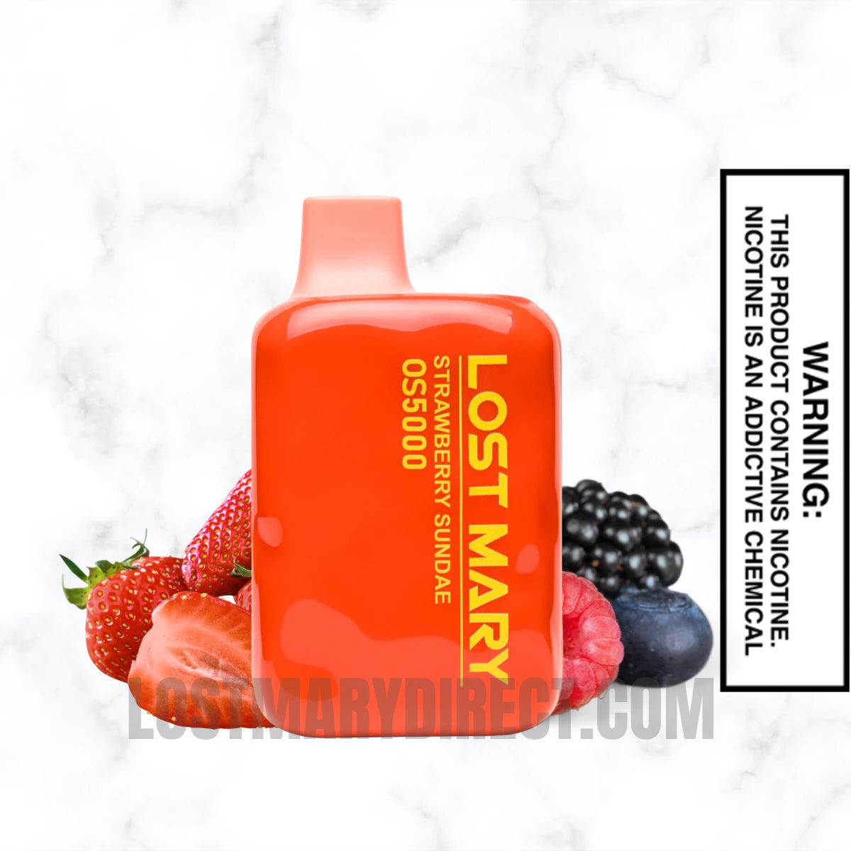 Buy Strawberry Sundae Lost Mary OS5000 Disposable Vape