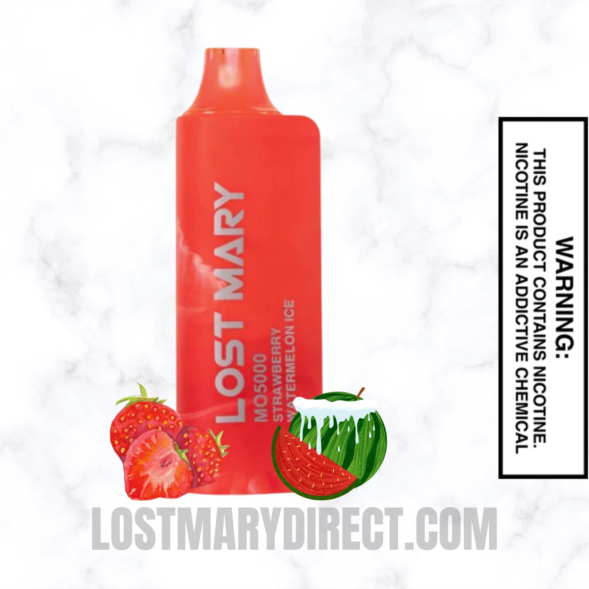 Strawberry Watermelon Ice Lost Mary MO5000 Disposable Vape